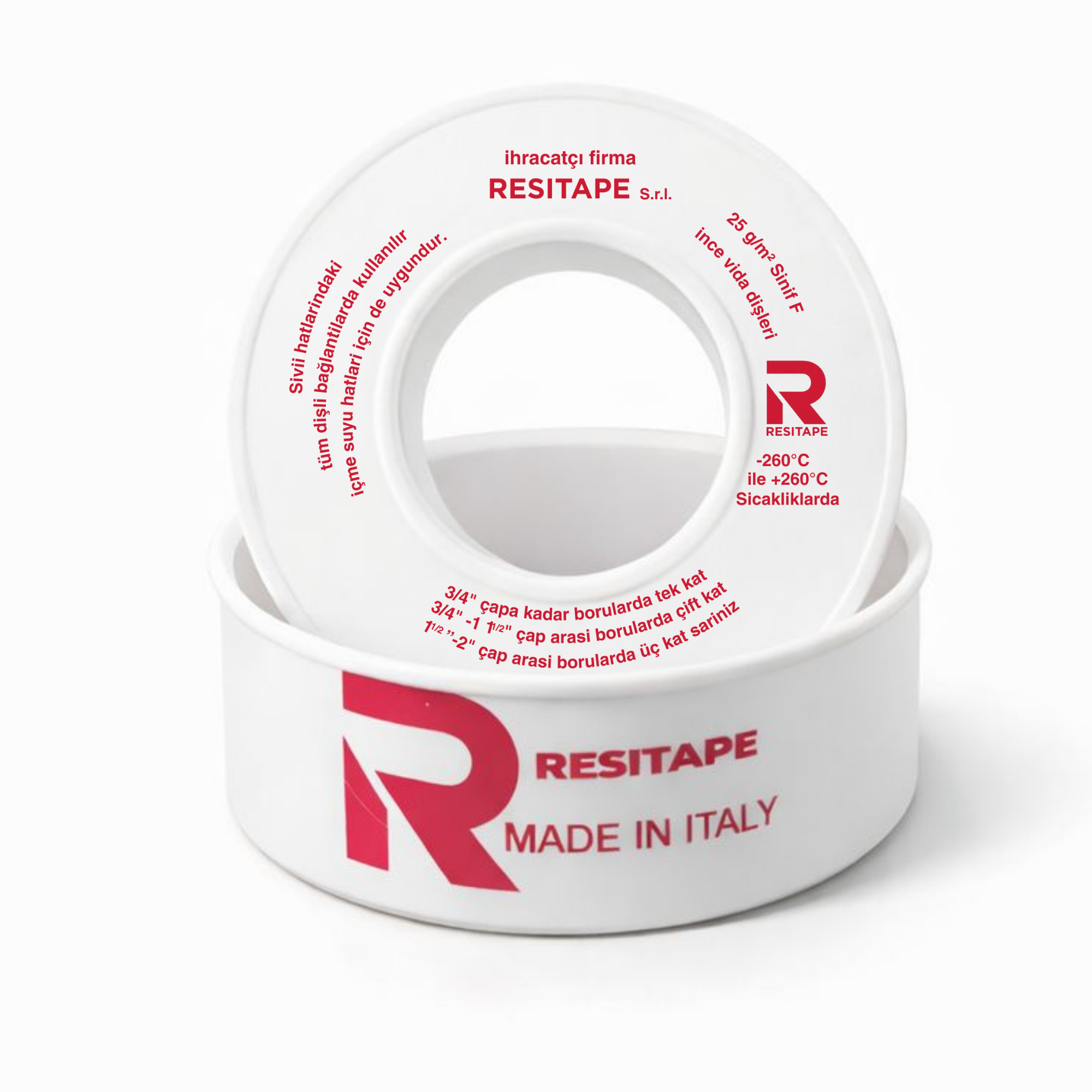 Resitape Teflon Bant (resiflon) - 250'li Paket | Vagonda
