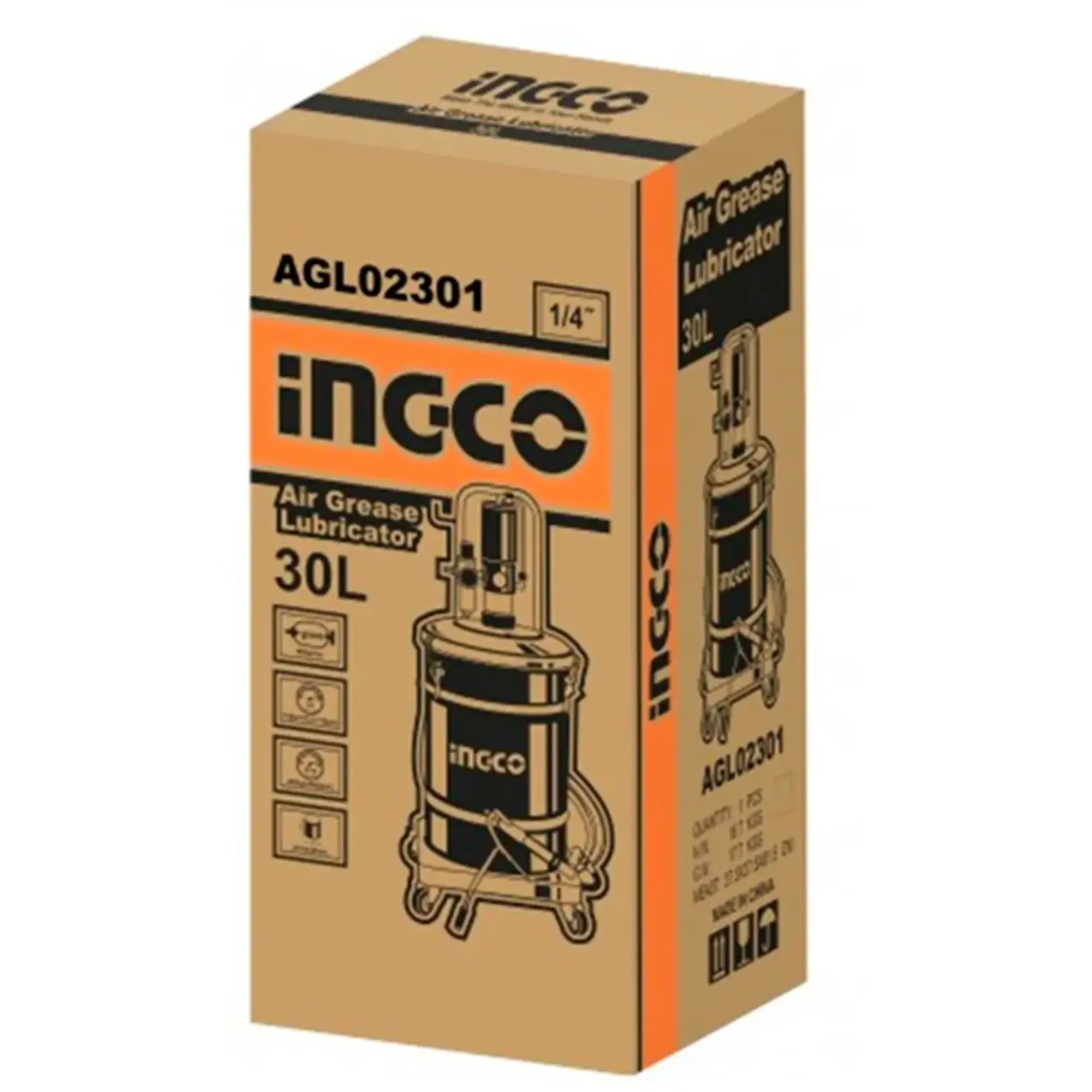 İngco Agl02301 Havalı Gres Yağlayıcı 30 Lt | Vagonda